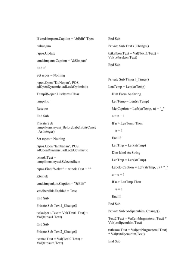 Lampiran source code | PDF