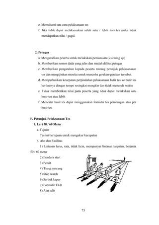 Lampiran tes kesegaran jasmani indonesia (2) | PDF