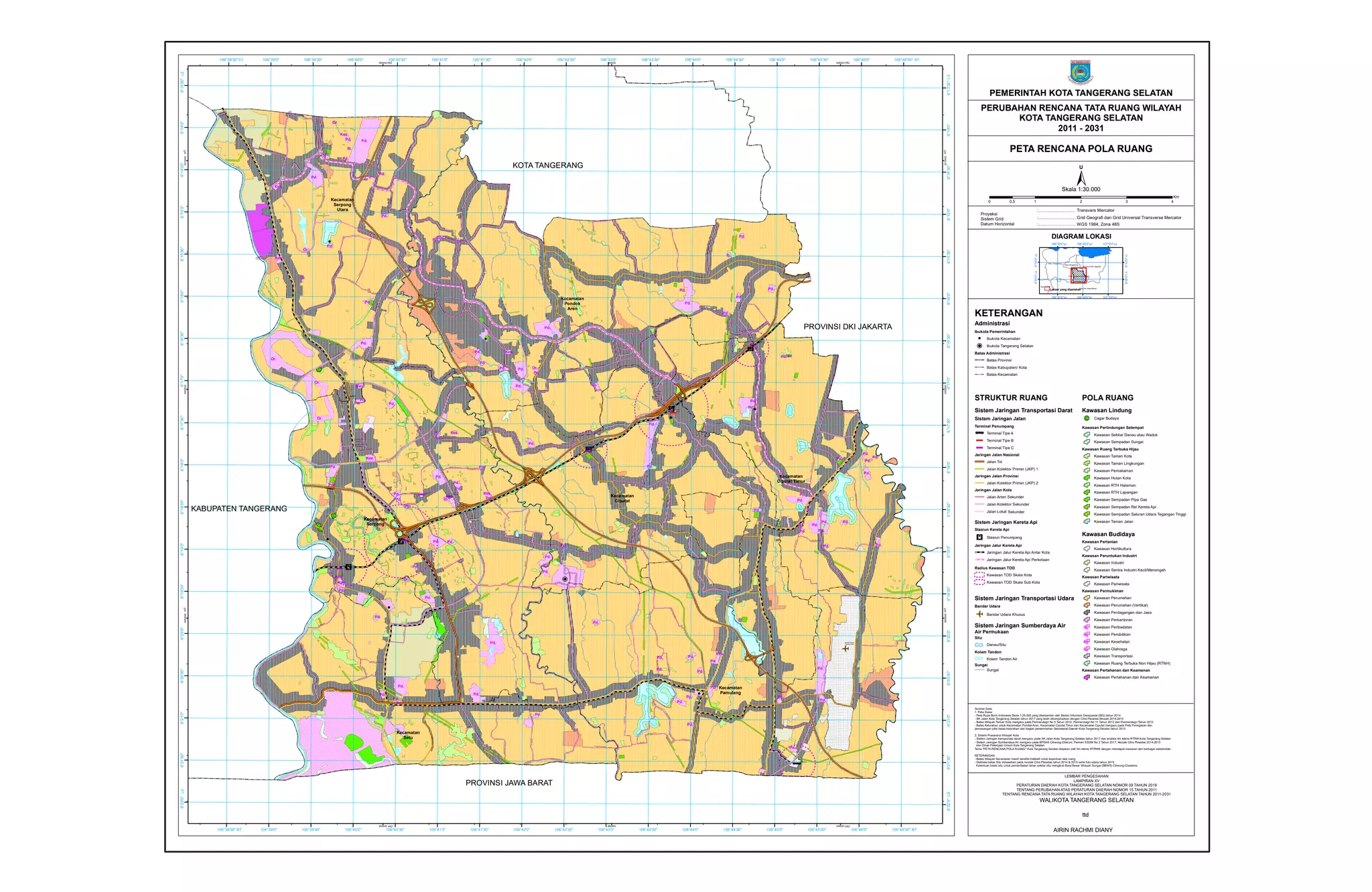 Lampiran XV Rencana Pola Ruang RTRW Tangsel 2011-2031 (perubahan).pdf