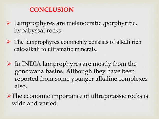 Lamprophyre | PPTX | Geology | Science