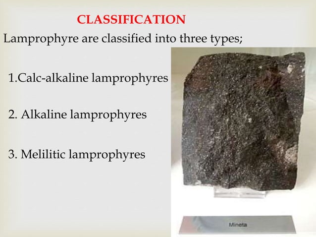 Lamprophyre | PPTX | Geology | Science