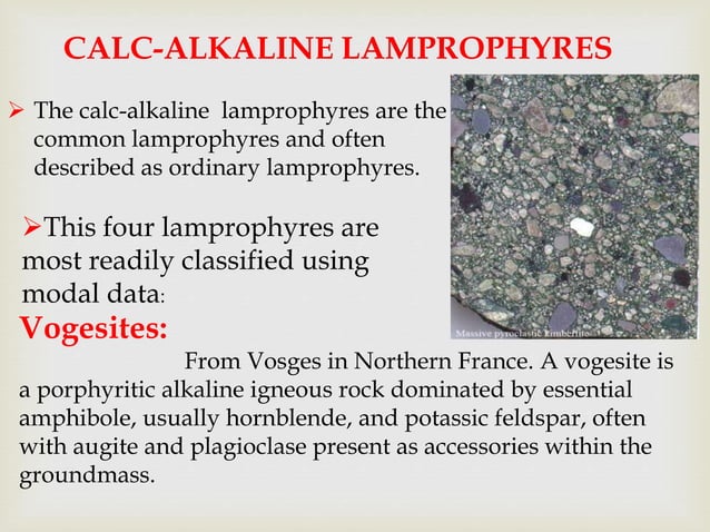 Lamprophyre | PPTX | Geology | Science