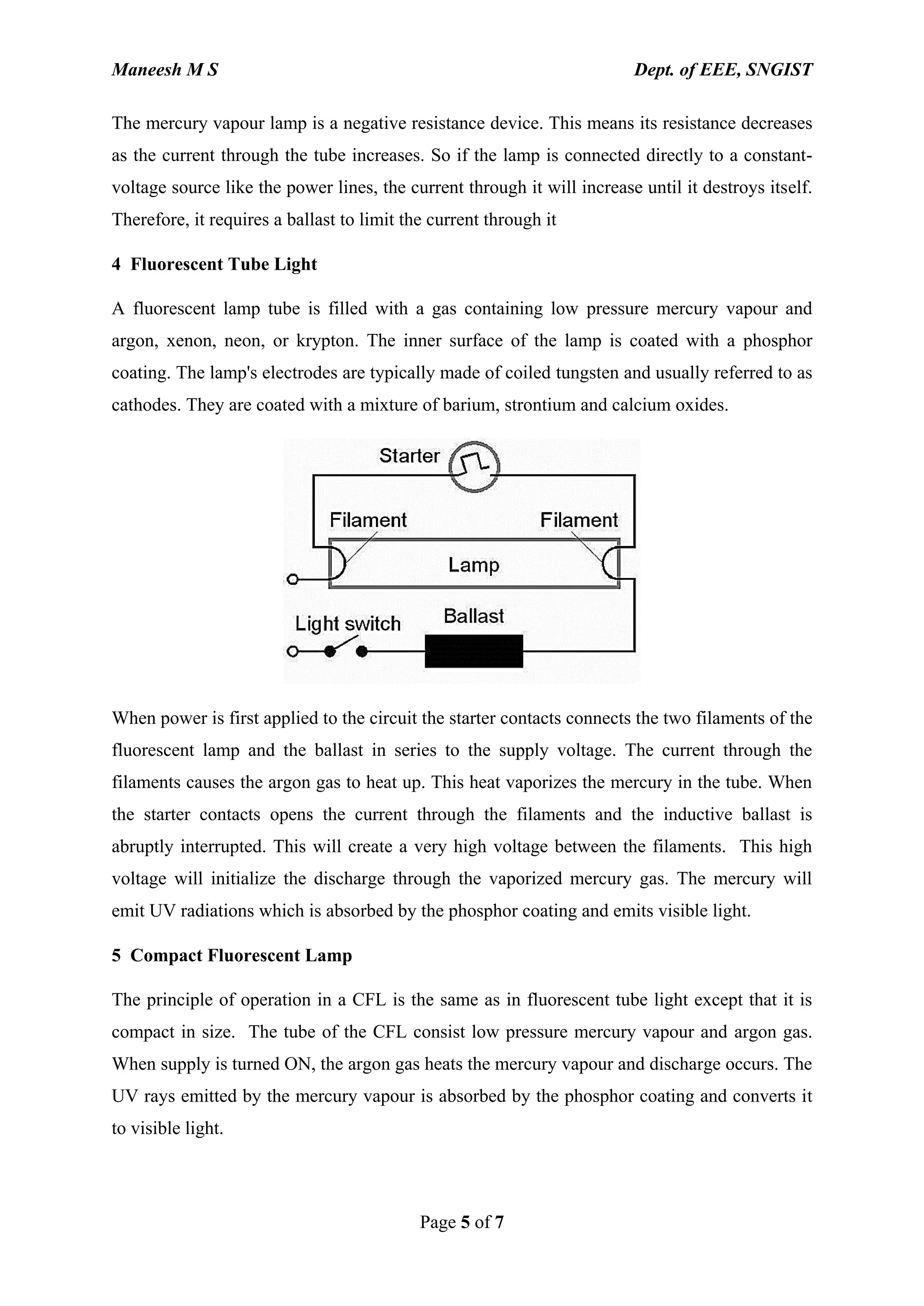 Electric Lamps | PDF
