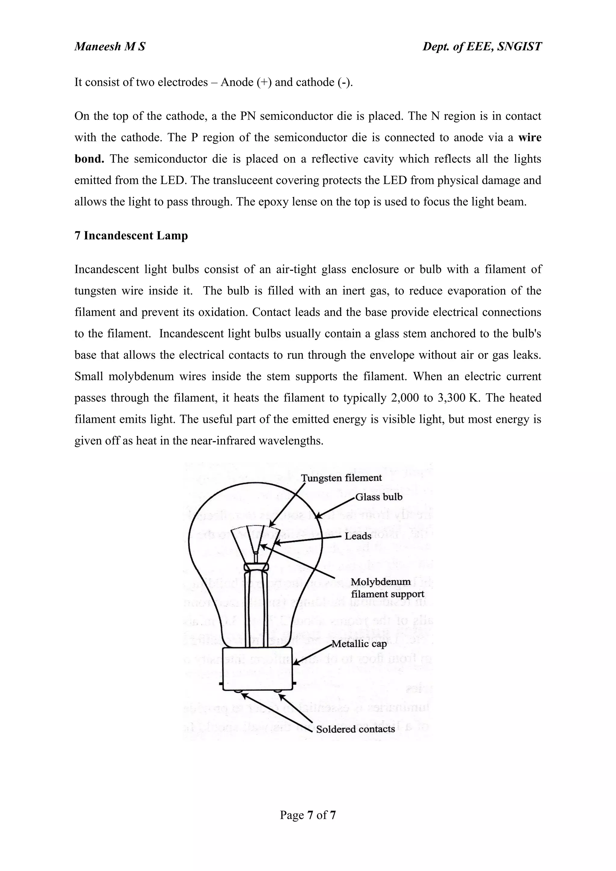 Electric Lamps | PDF