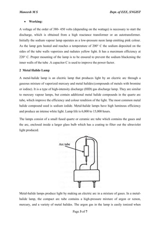 Electric Lamps | PDF