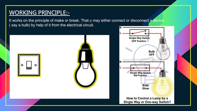 one lamp controlled by one switch | PPTX | Consumer Electronics | Technology & Computing