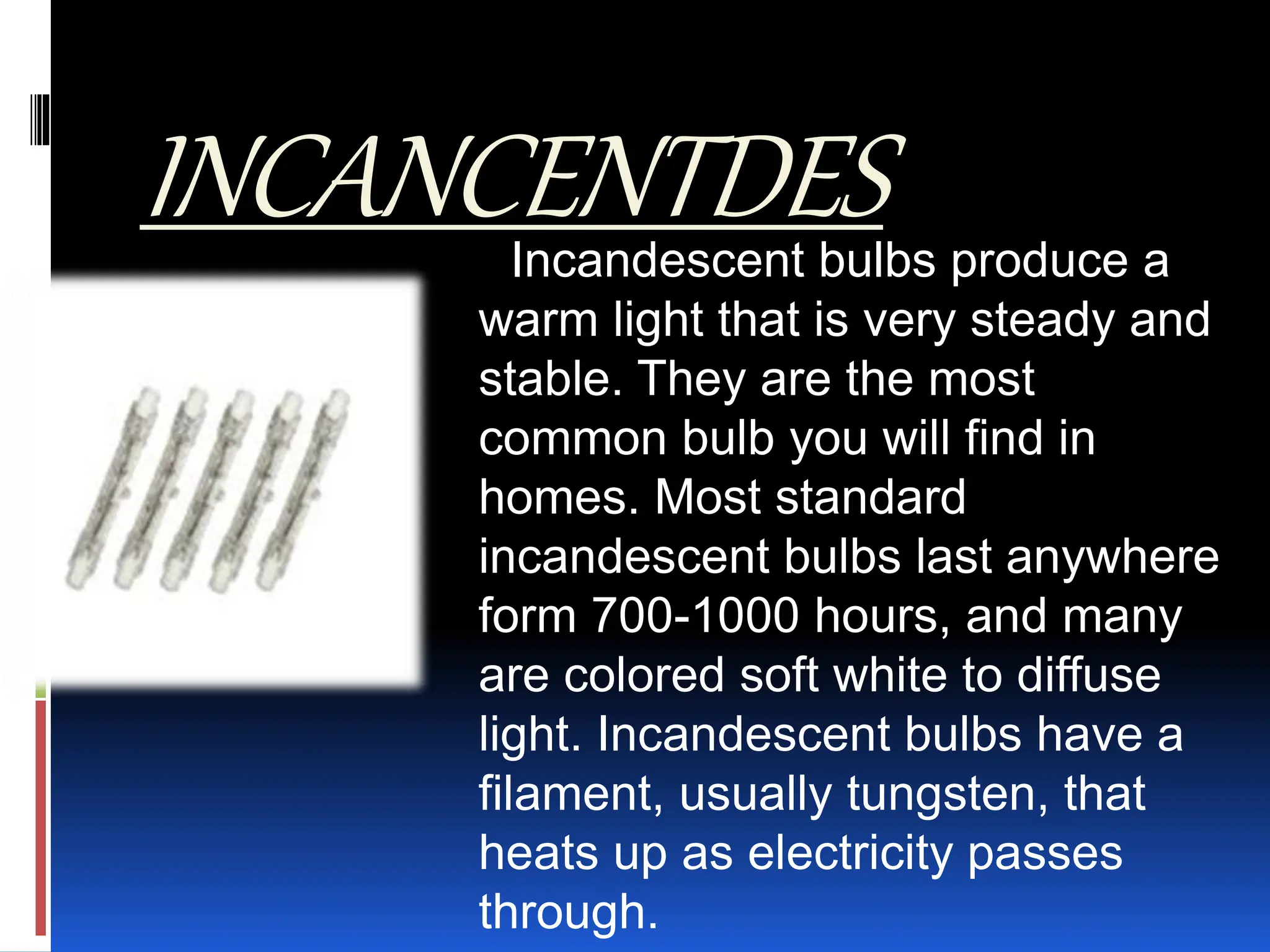 types of lamps classification and applications | PPTX
