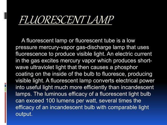 types of lamps classification and applications | PPTX