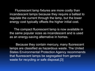 types of lamps classification and applications | PPTX