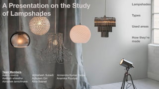 Lampshades final presentation | PDF