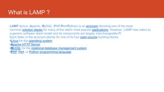 LAMP Stack Tutorial by jeetendra mandal | PPTX