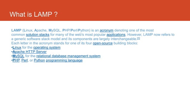 LAMP Stack Tutorial by jeetendra mandal | PPTX