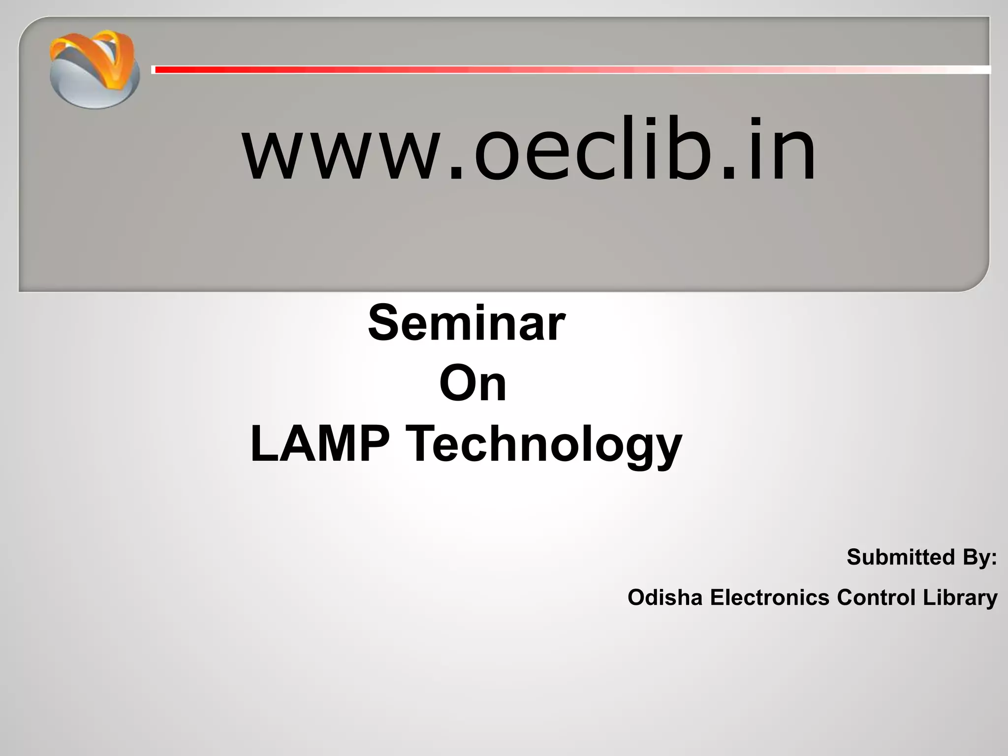 Lamp technology | PPTX