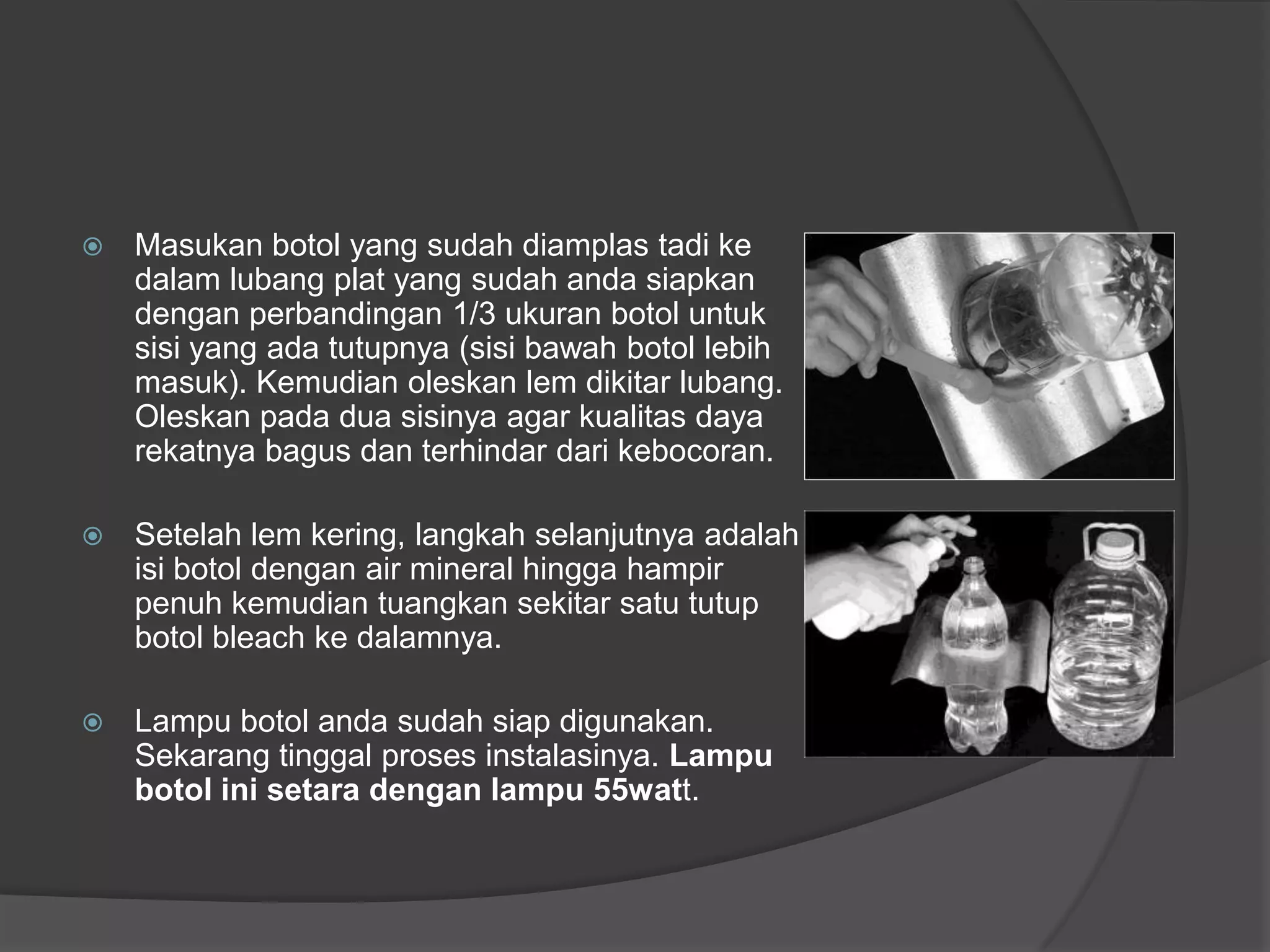 Lampu botol surya | PPTX
