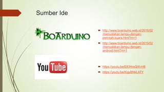 Lampu otomatis berbasis bluetooth dan android | PPT