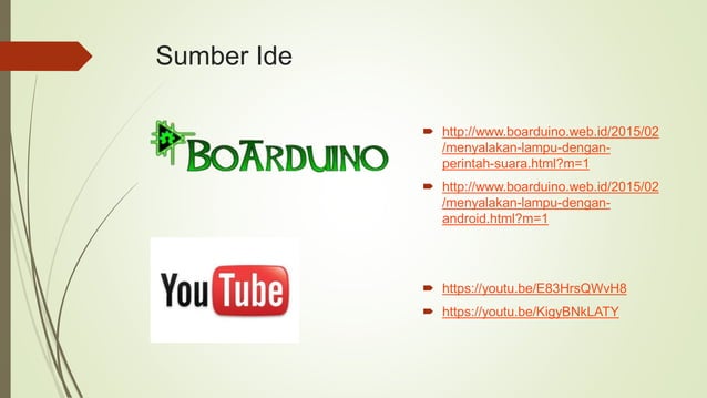 Lampu Otomatis Berbasis Arduino, Bluetooth dan Android | PPTX