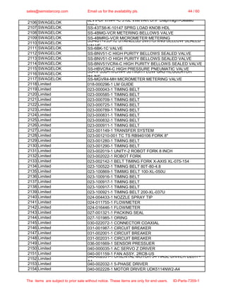 Lam Research ,Novellus, Gasonics, Tel ,Tokyo Electron Ltd, Matrix etc ...