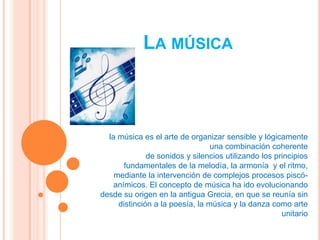 La música | PPTX