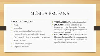 La música a l’edat mitjana | PPT