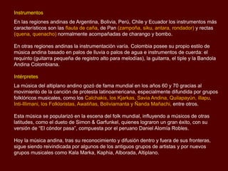 La Música Andina | PPSX