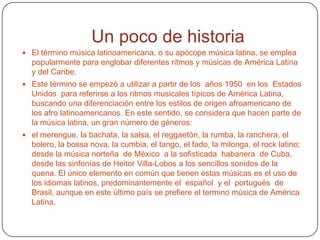 La música en américa latina.pptx (resumen) | PPSX