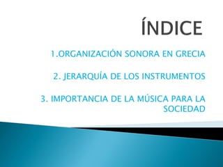 La música en grecia | PPT