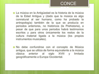 La música en la antigüedad | PPTX