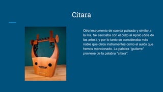 La música en la antigua grecia instrumentos musicales | PPTX