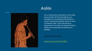 La música en la antigua grecia instrumentos musicales | PPTX