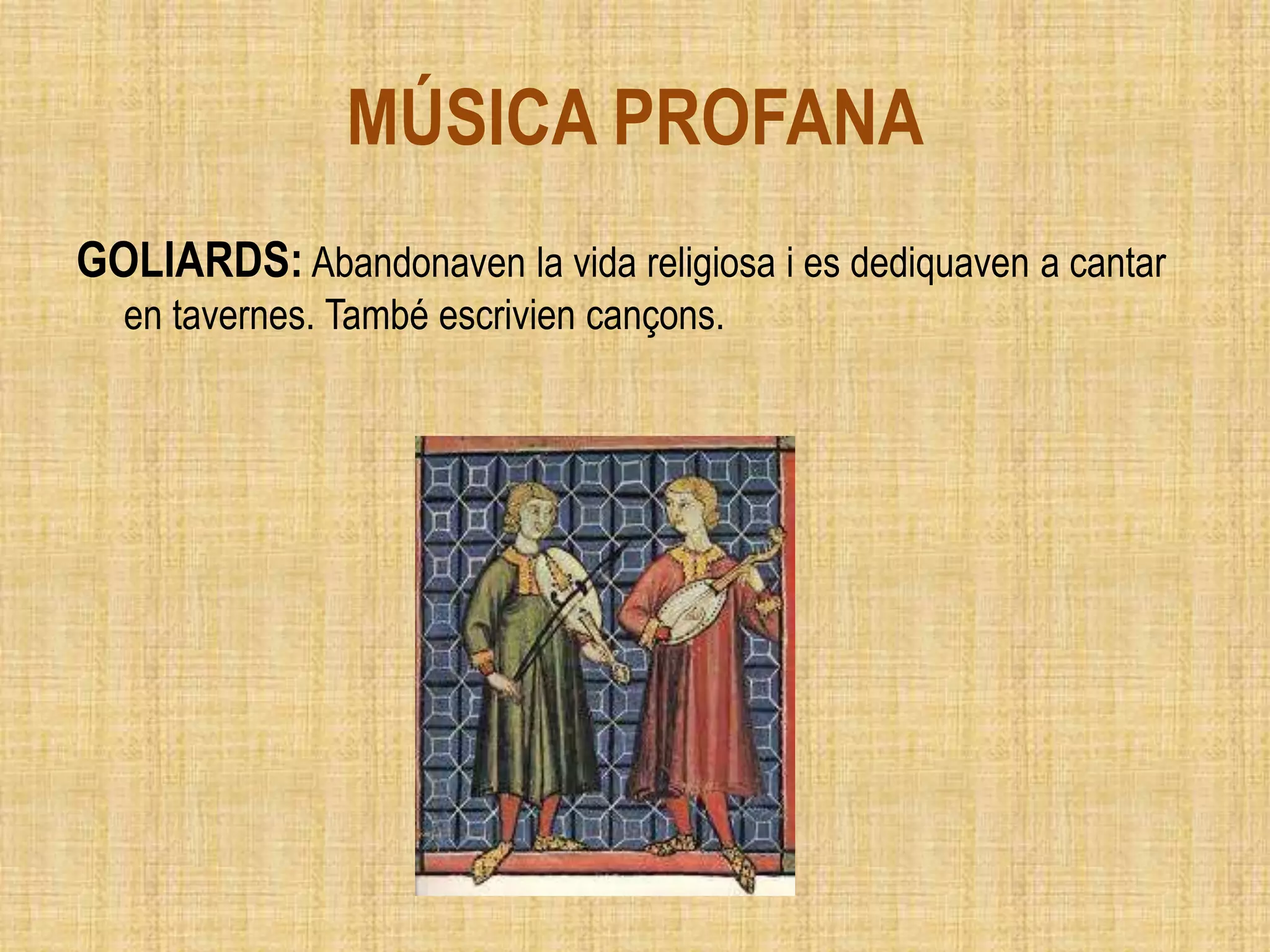 MÚSICA A L'EDAT MITJANA | PPTX