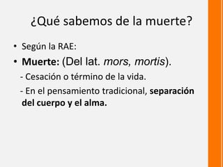 La muerte | PPTX