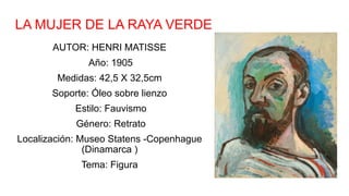 La mujer de la raya verde de Henri Matisse | PDF
