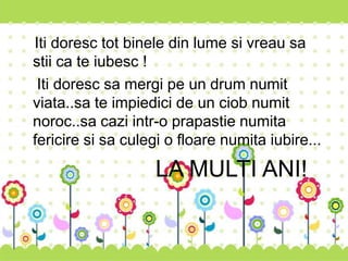 La Multi Ani Oana! | PPSX