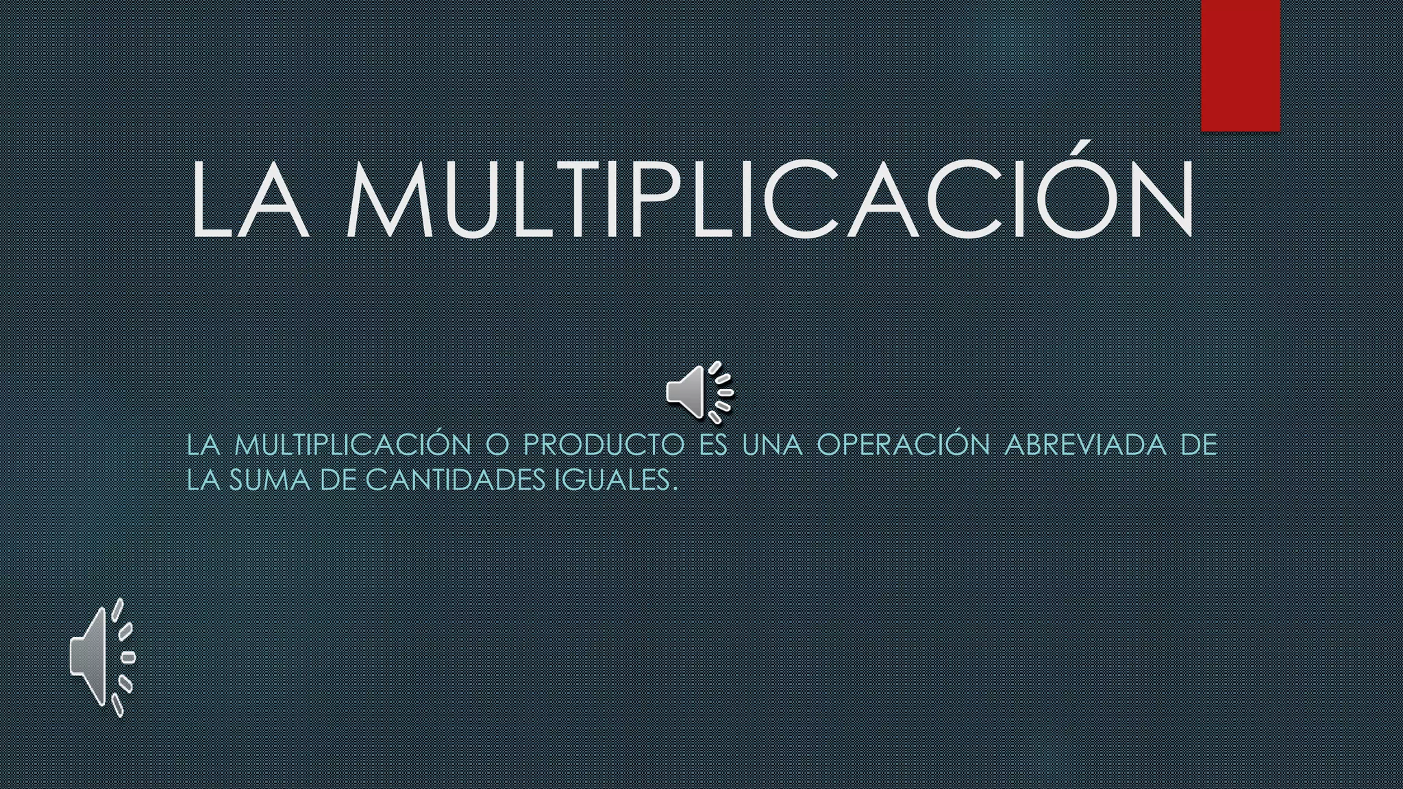 La multiplicación | PPT