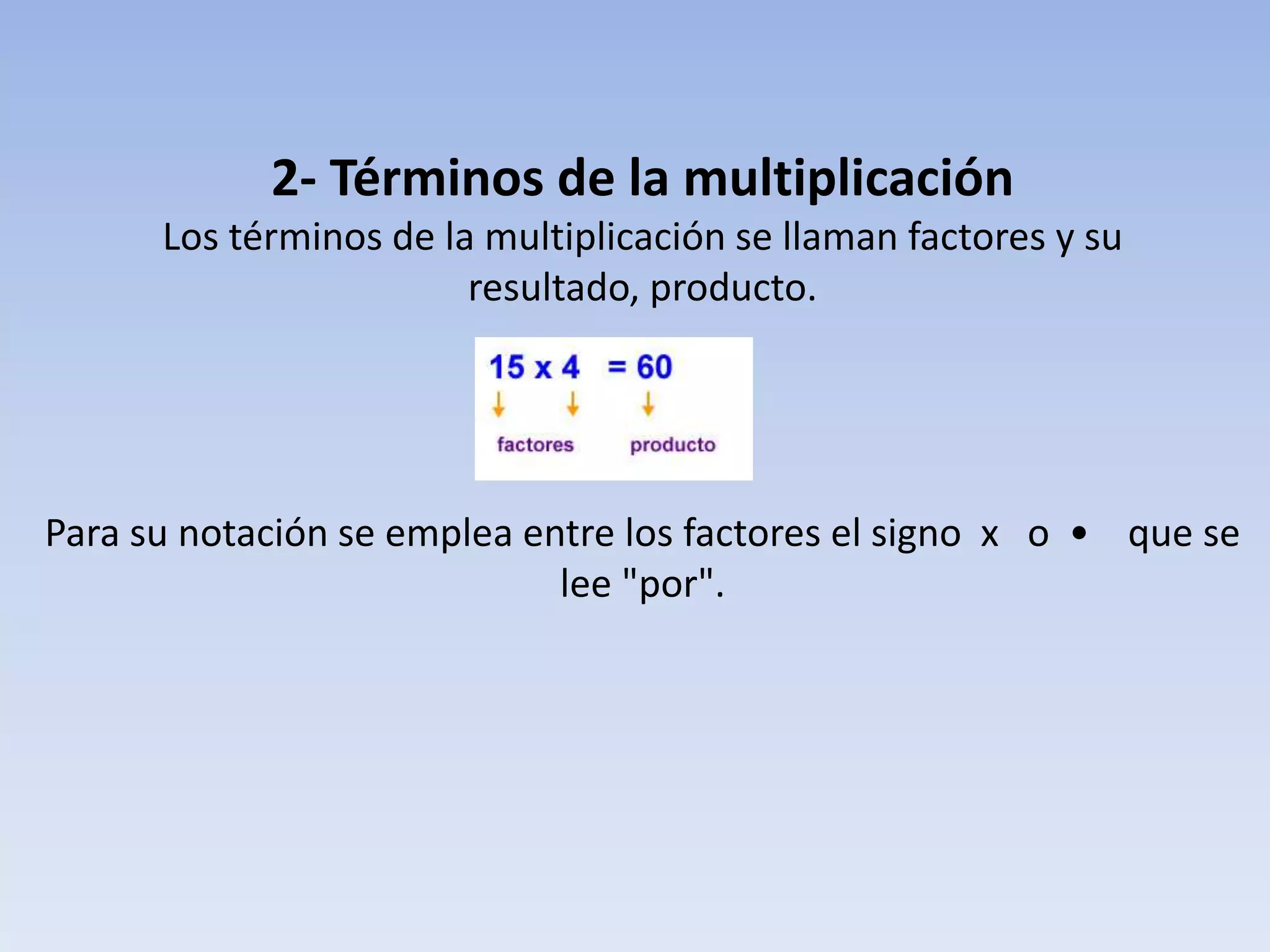 La multiplicación | PPT