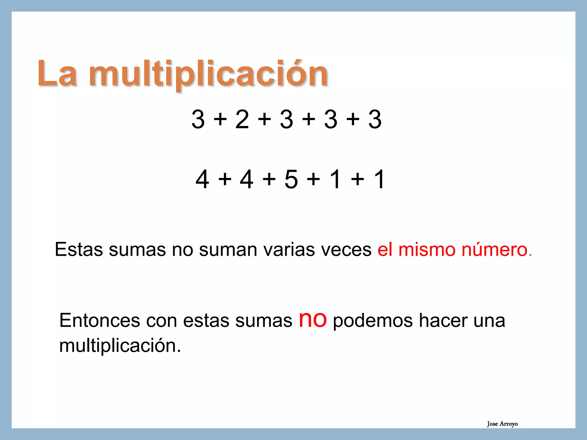 La multiplicacion | PPT