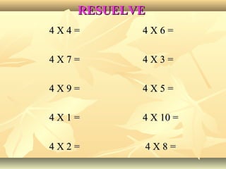 La multiplicacion 3,4 y5 | PPT