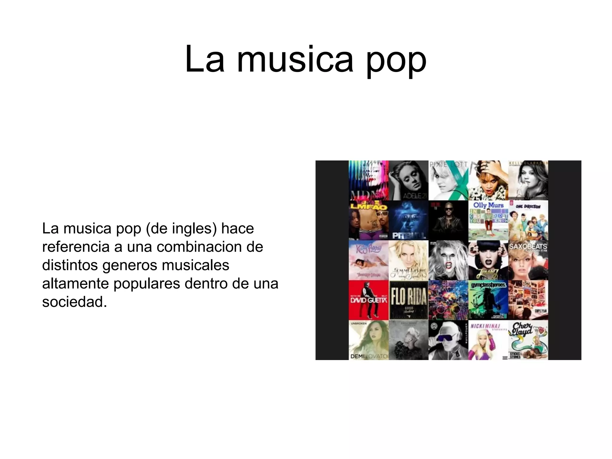 La música actual en estos tiempos | PPT