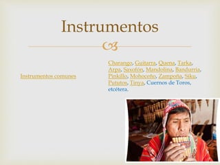 La musica andina | PPTX