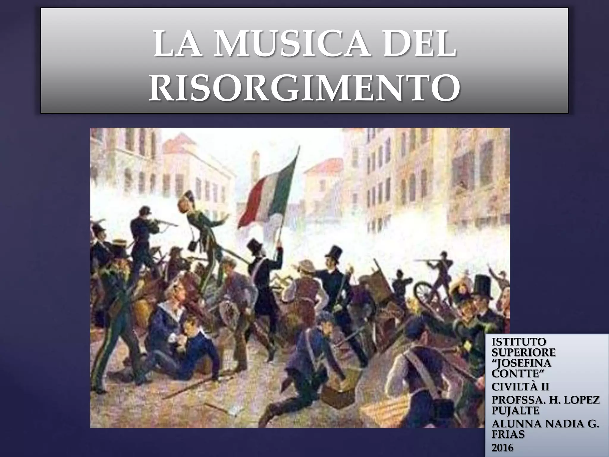 La musica del risorgimento | PPTX