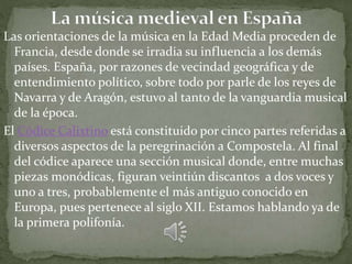 La musica en la edad media | PPTX