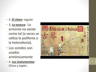 La musica en oriente | PPTX