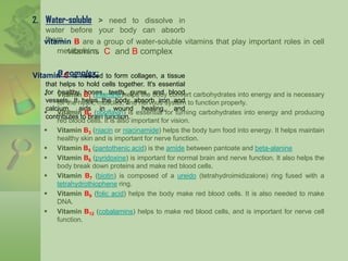 NUTRITION"Vitamins and Minerals" | PPTX