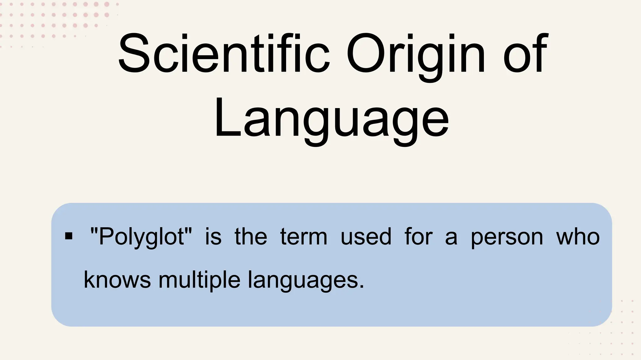 Accounts on the Origin of language and Theories | PPTX
