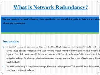 Lan Network with Redundancy | PPTX