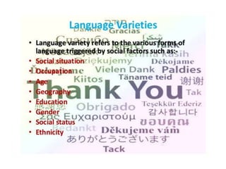 Language variation | PPTX