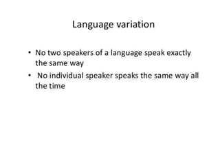Language variation | PPTX