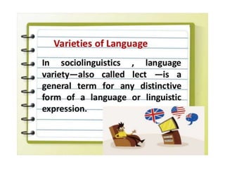 Language variation | PPTX