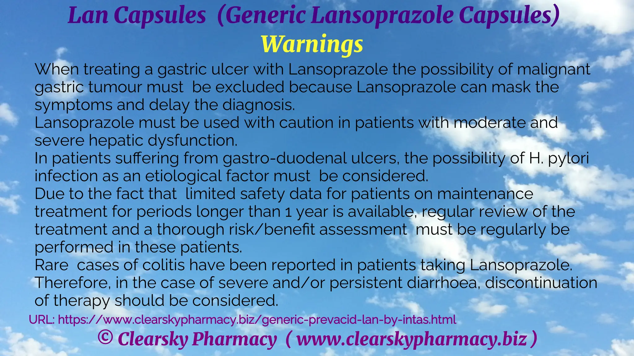 Lan Capsules (Generic Lansoprazole Capsules) | PDF