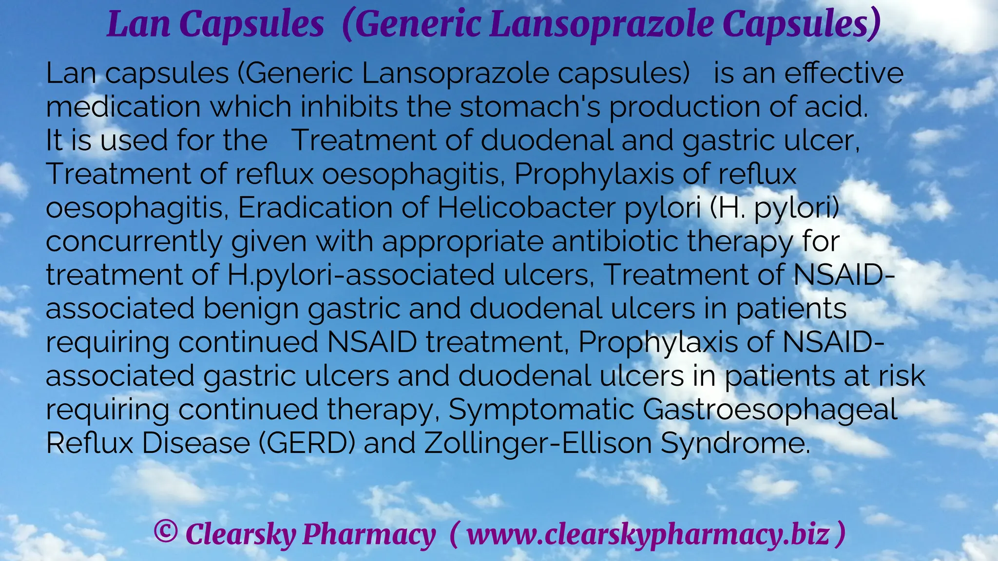 Lan Capsules (Generic Lansoprazole Capsules) | PDF